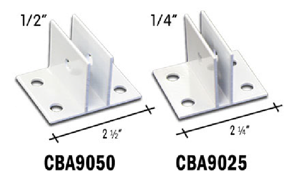 Corner Sign Bracket BAND IT Sign Bracket 201SS 1 Bolt Flared Leg